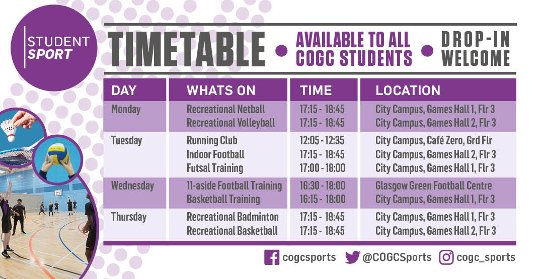 Student Sport | City of Glasgow College