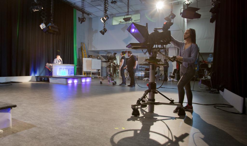 Live broadcast experience for TV students | City of Glasgow College