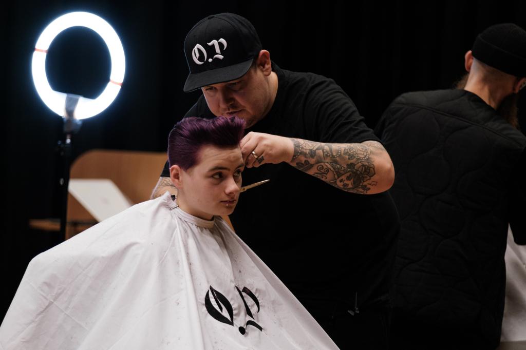 Pioneering and award winning barber.josh.o.p delivers training for barbering students. | City of ...